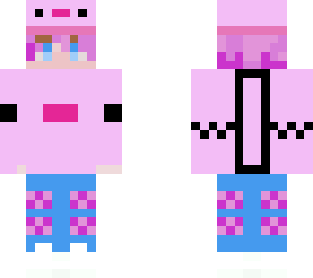 axolotl boy cool pink | Minecraft Skins