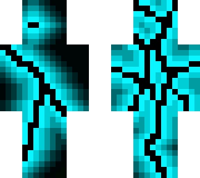 Blue Lightning Man | Minecraft Skin