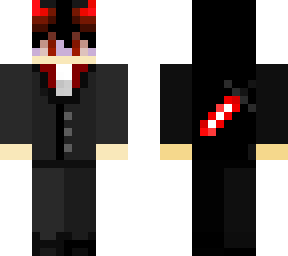 Red And Black Demon Minecraft Skins