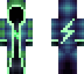 Green Electric Robe Mage | Minecraft Skin