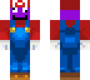 purple mario guy | Minecraft Skin