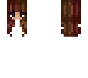 red and brown split hair dye | Minecraft Skin