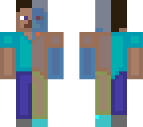 reverse steve colors | Minecraft Skins