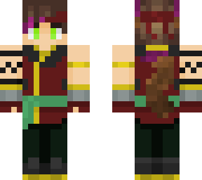 black green wolf tail | Minecraft Skins