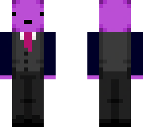 Jamie the axolotl in a tux | Minecraft Skin