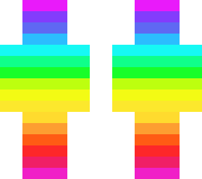Rainbow block popsicle | Minecraft Skin