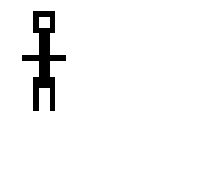 stick figure pixel art | Minecraft Skin