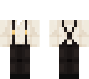 Suit template w/ suspenders | Minecraft Skin