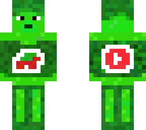 Mountain Dew Skin [based on my YT PFP] | Minecraft Skin