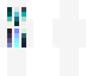 Glow Squid Color Palette | Minecraft Skin