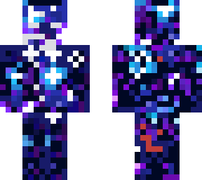Galaxy Steve With Darkness And Light | Minecraft Skin