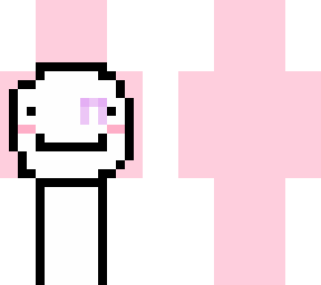 Pink dream with the purple ribbon | Minecraft Skin