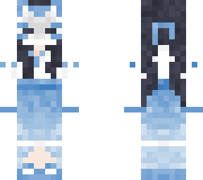 Japan kitsune blue | Minecraft Skin