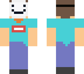 georgenotfound with dream mask | Minecraft Skin