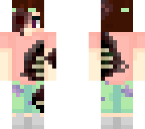 HALF SKELETON | Minecraft Skin
