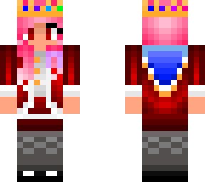 Female Technoblade w/ Ribbon | Minecraft Skin