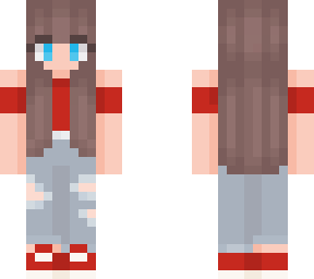 ripped jeans red eyes | Minecraft Skins