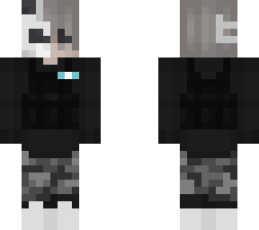 Half Panda mask | Minecraft Skin