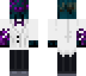 purple corrupted cave spider in a suit | Minecraft Skin