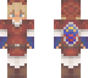 Zelda Link Red Tunic Ocarina Of Time | Minecraft Skin