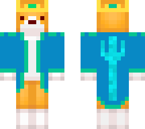 Aquatic empire King corgi | Minecraft Skin