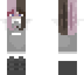 coloured split hair + phoodu inspired | Minecraft Skin