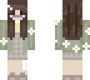 cottagecore-preppy minecraft skin
