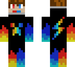 crepper storm hoode/fire+ice | Minecraft Skin