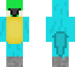 Cyan parrot | Minecraft Skin