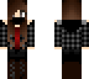 Grey flannel girl | Minecraft Skin