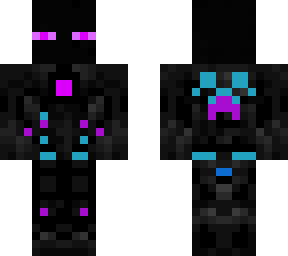 puple and blue endeman | Minecraft Skin