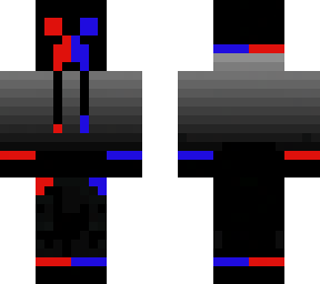 red and blue creeper head | Minecraft Skin