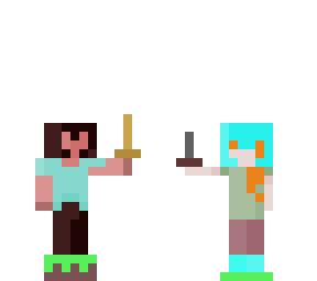 Steve versus Alex | Minecraft Skin