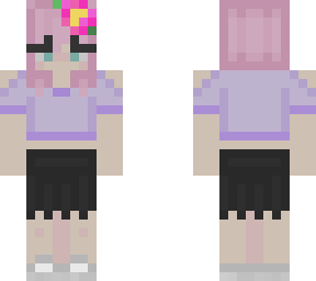 Nihachu with flower | Minecraft Skin