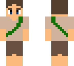 A Homeless Boy With A Green Rope | Minecraft Skin