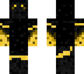 Golden demon with cloak | Minecraft Skin