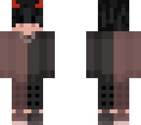 red and black devil boy | Minecraft Skin