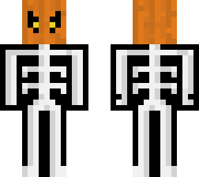 Skeleton Pumpkin-Head | Minecraft Skin
