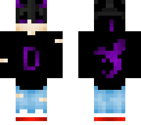puple and black | Minecraft Skins
