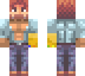 BOB ROSS infinity gauntlet he is buff | Minecraft Skin