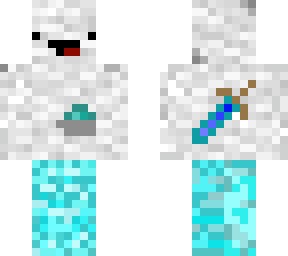 New sword color and updated the back face | Minecraft Skin