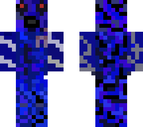 Purple Demon w/ cancer ribbon | Minecraft Skin