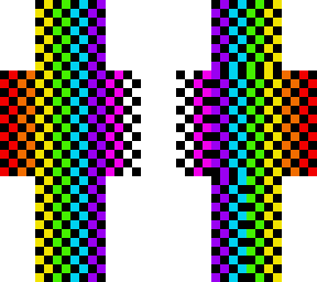 Rainbow Mesh | Minecraft Skin