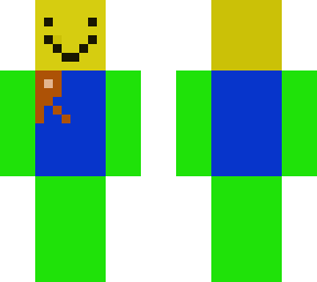 roblox noob with r on torso | Minecraft Skin