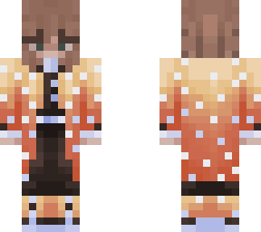 zenitsu girl thig | Minecraft Skin