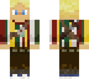 Blond boy with sword sheath | Minecraft Skin