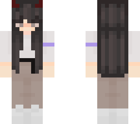 dark academia skin with demon horns | Minecraft Skin