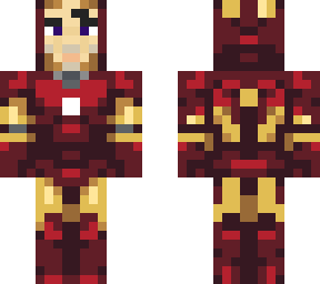 Iron Man open mask | Minecraft Skin