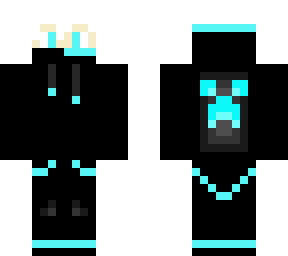 Blue creeper Gamer skin | Minecraft Skin