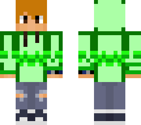 cute green boy | Minecraft Skin